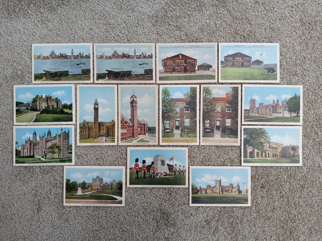 15 Antique Unused Postcards - Toronto, Canada Scenes & Landmarks - Etsy