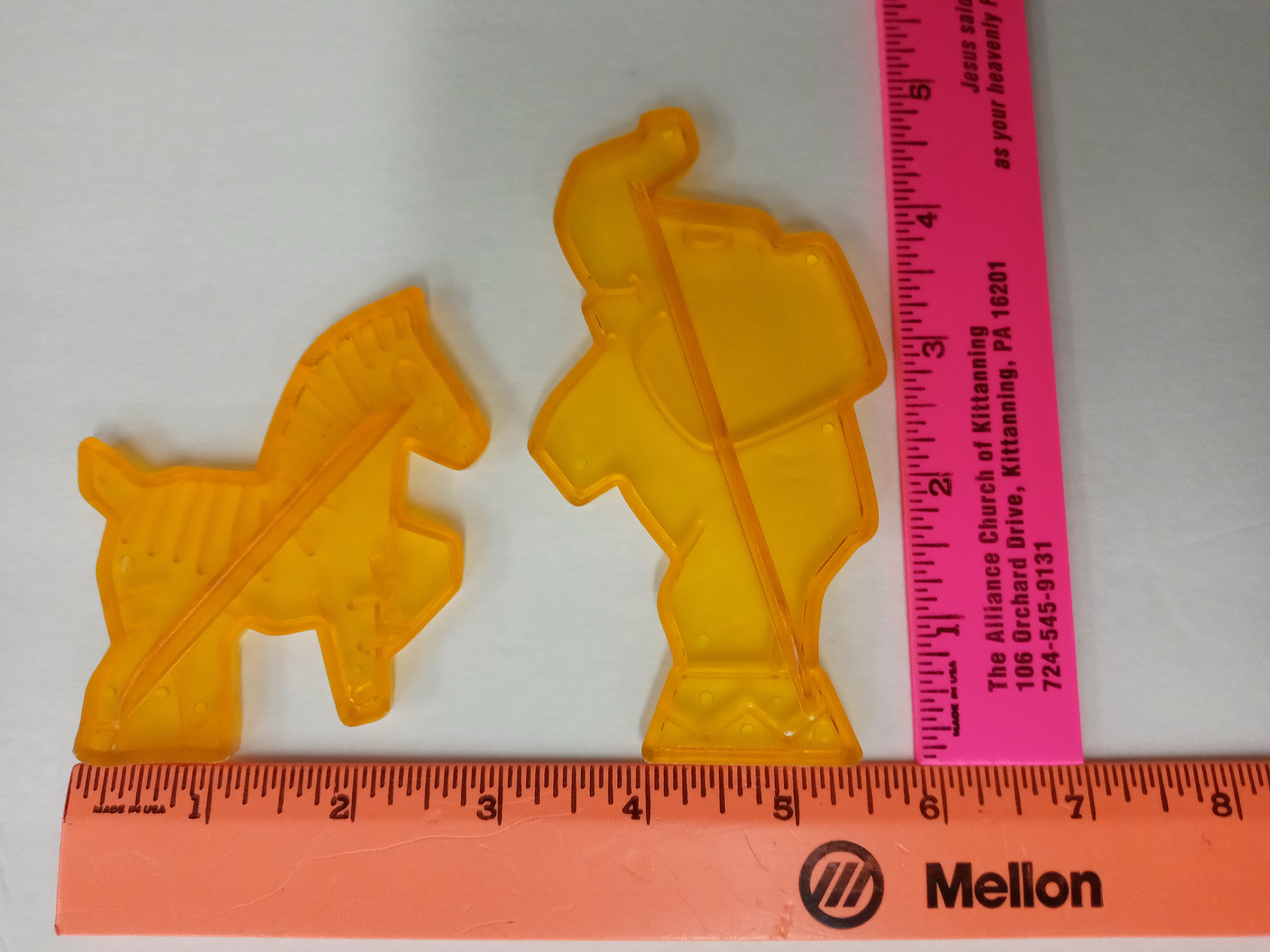 Vintage Yellow Hard Plastic Circus Animal Cookie Cutters Set - Etsy