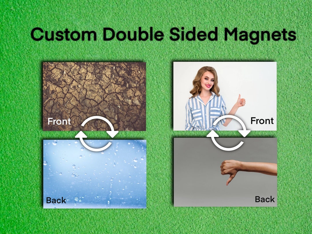 Custom Double Sided Magnets, Photo Magnet, Magnet Fridge, Save the Date ...