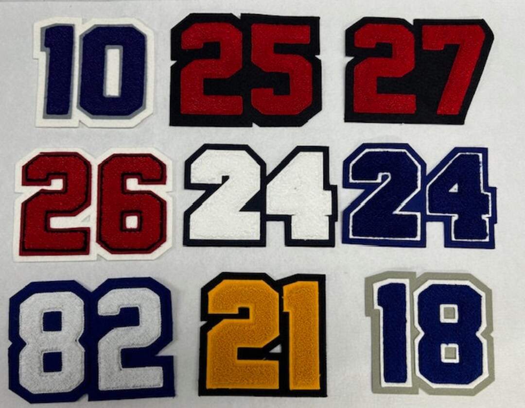 OUTLET SALE 3" Variety Numbers Varsity Letterman Patches - Etsy