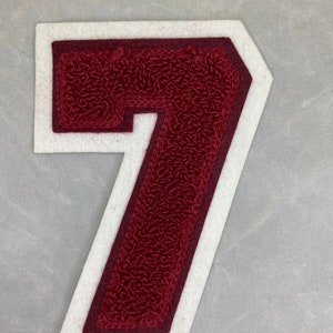 3" Chenille Varsity Numbers - Etsy
