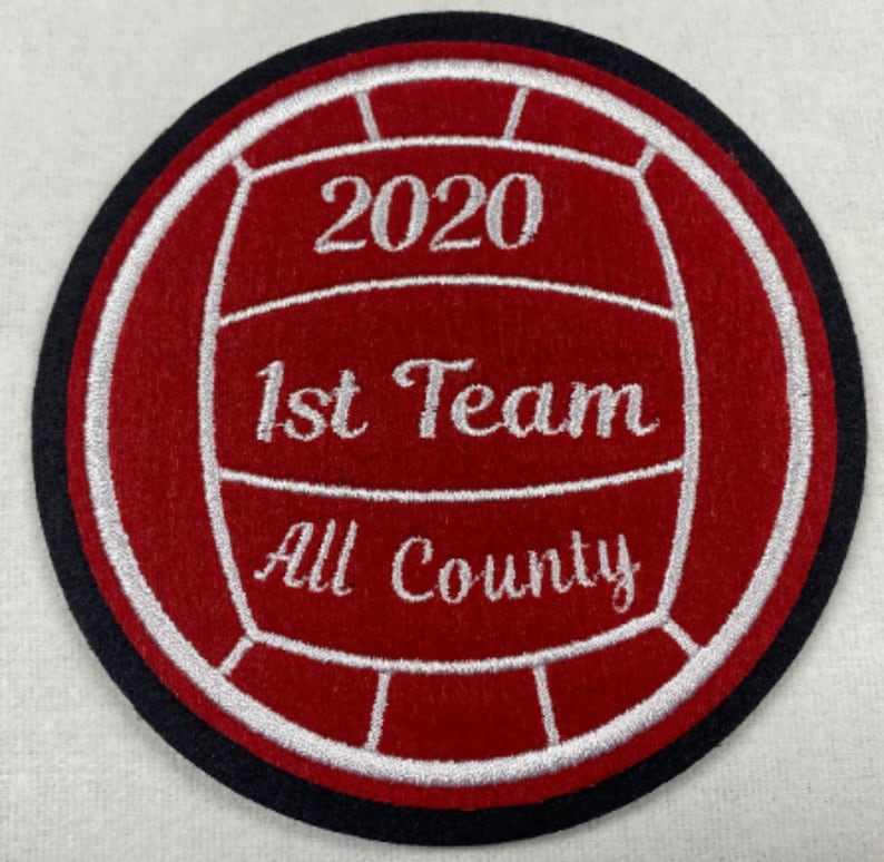Volleyball Felt Patch - Etsy