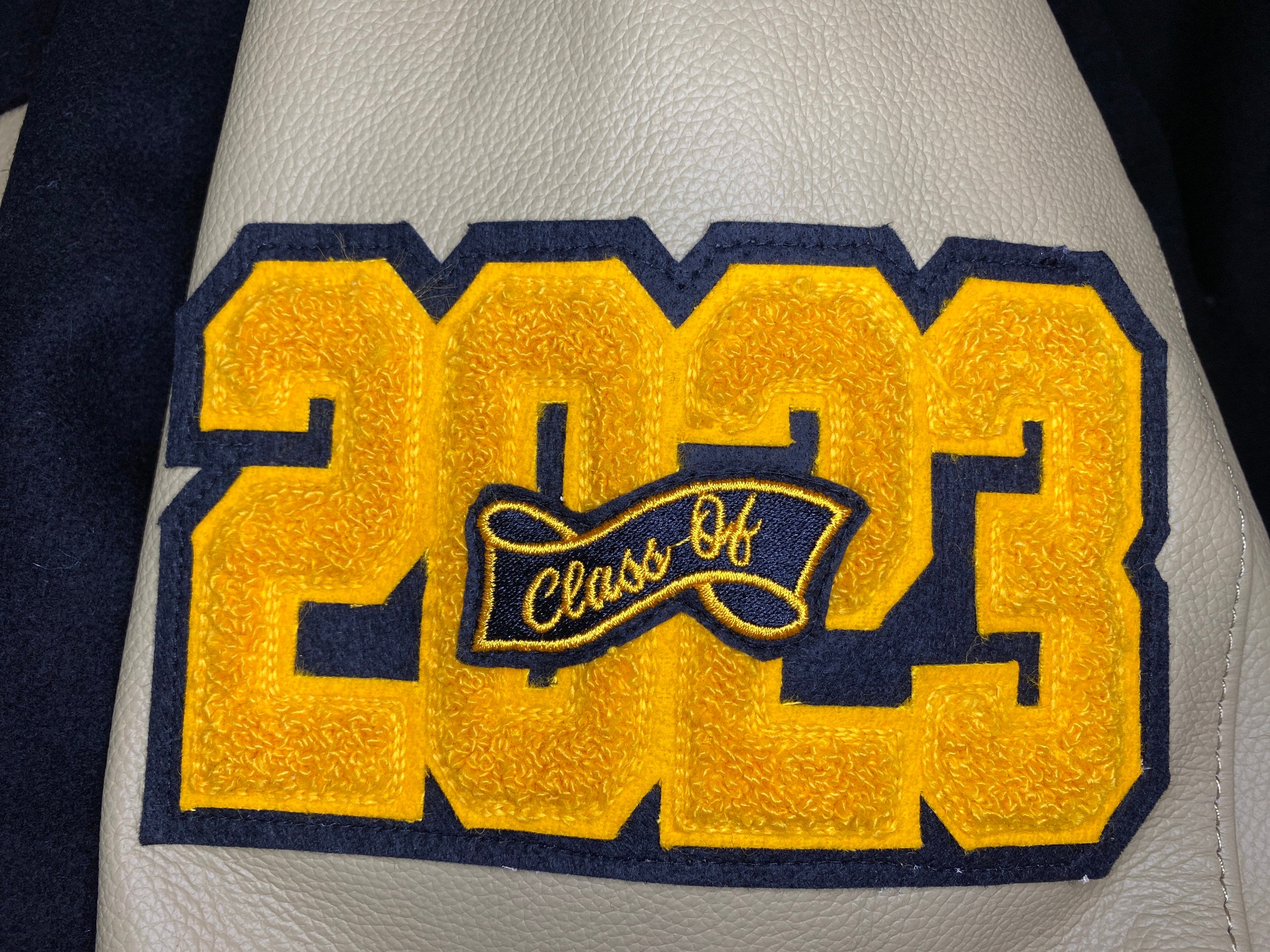 3 Chenille Varsity Letterman Class of Number | Etsy