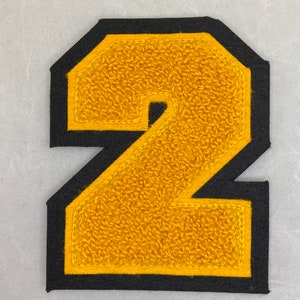 3" Chenille Varsity Numbers - Etsy