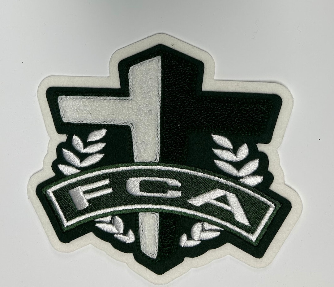 FCA Cross Chenille and Embroidery - Etsy