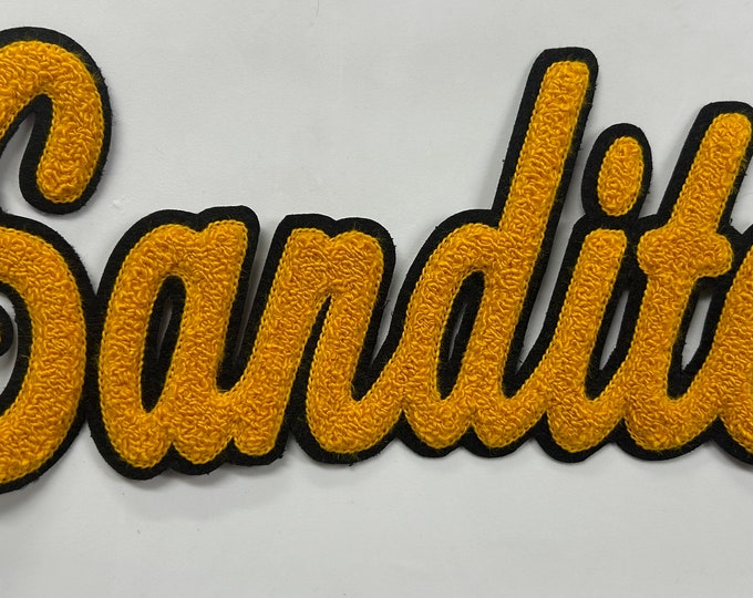 Custom Chenille Patches & Varsity Letters, Custom Chenille Name ...
