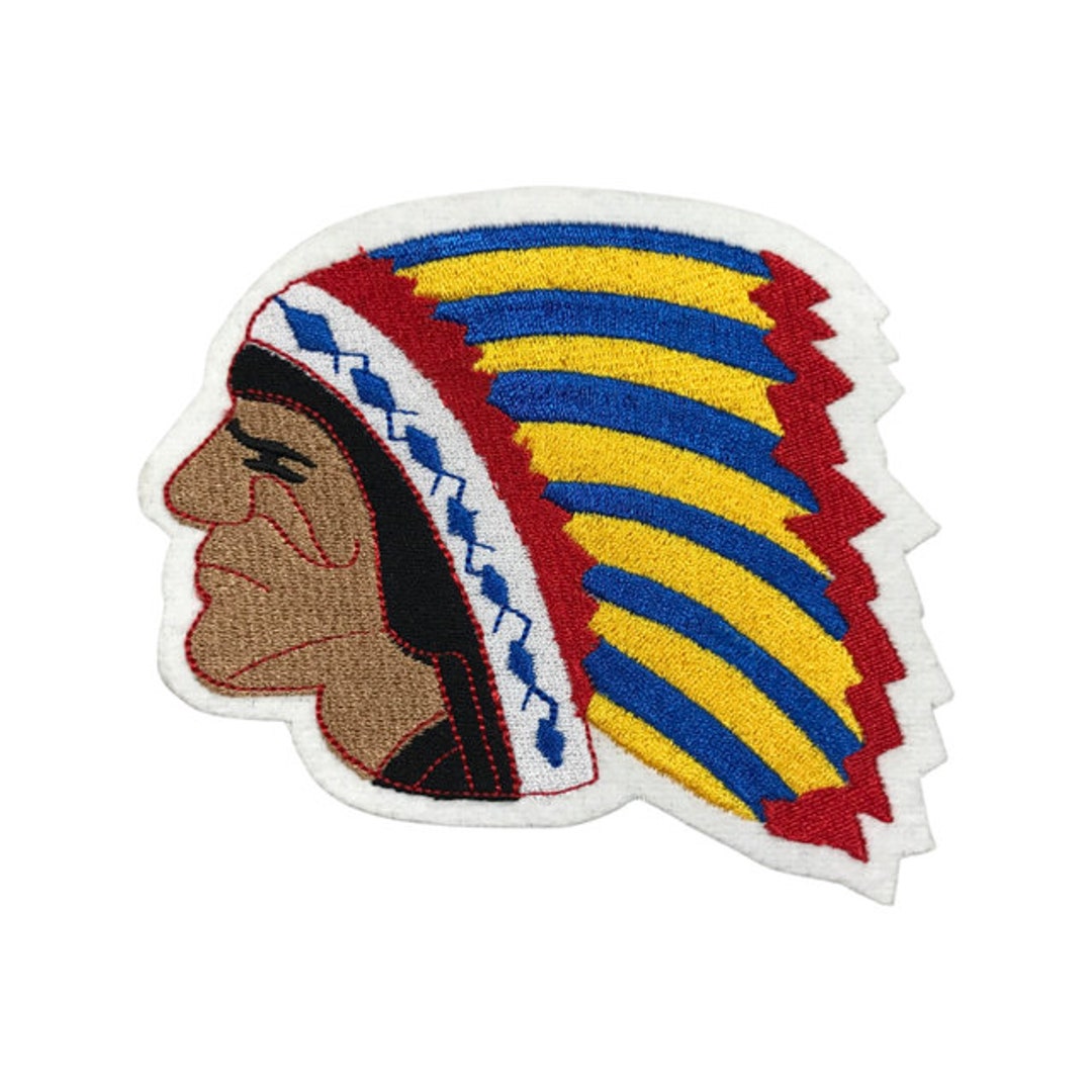 Chief Mascot Embroidery Patch - Etsy