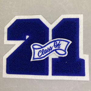 3" Chenille Varsity Letterman "class Of" Number - Etsy
