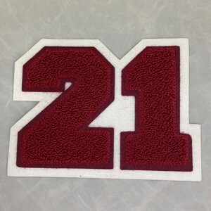 3" Chenille Varsity Numbers - Etsy