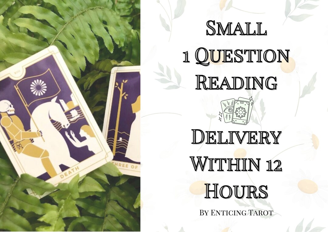 1 Question Tarot Reading Delivered Within 12 Hours. Quick ...