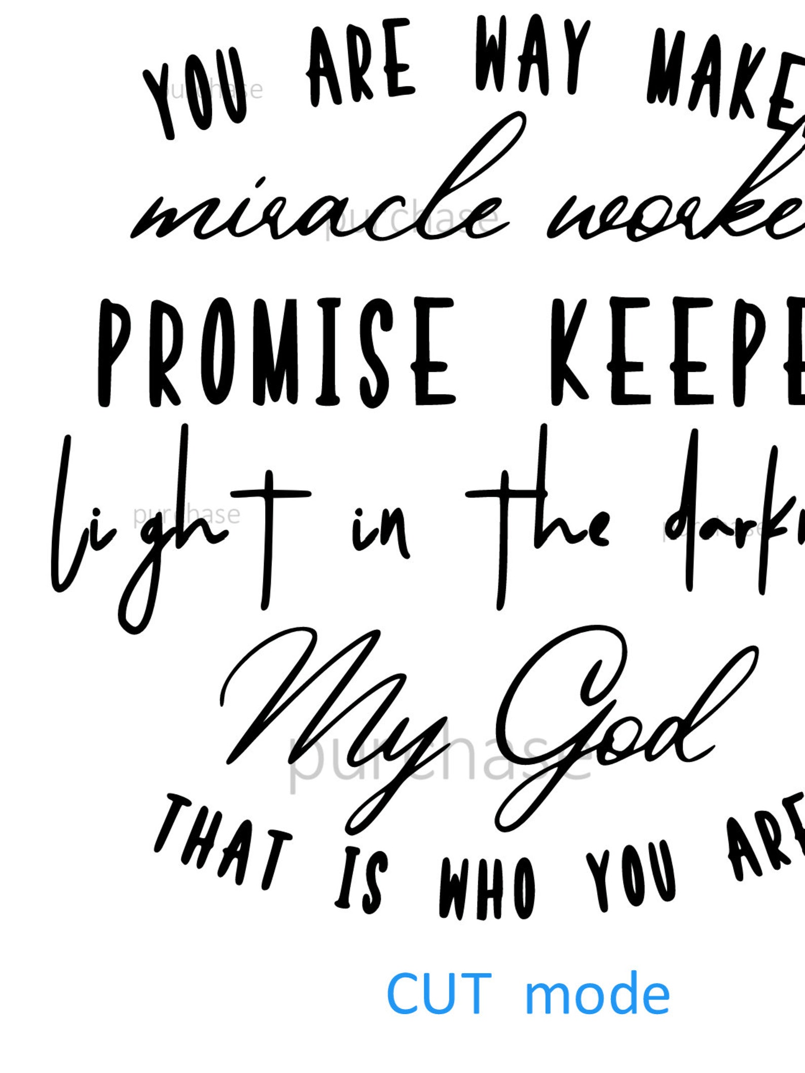 Way Maker Svg, Svg Way Maker, Way Maker Miracle Worker Promise Keeper ...