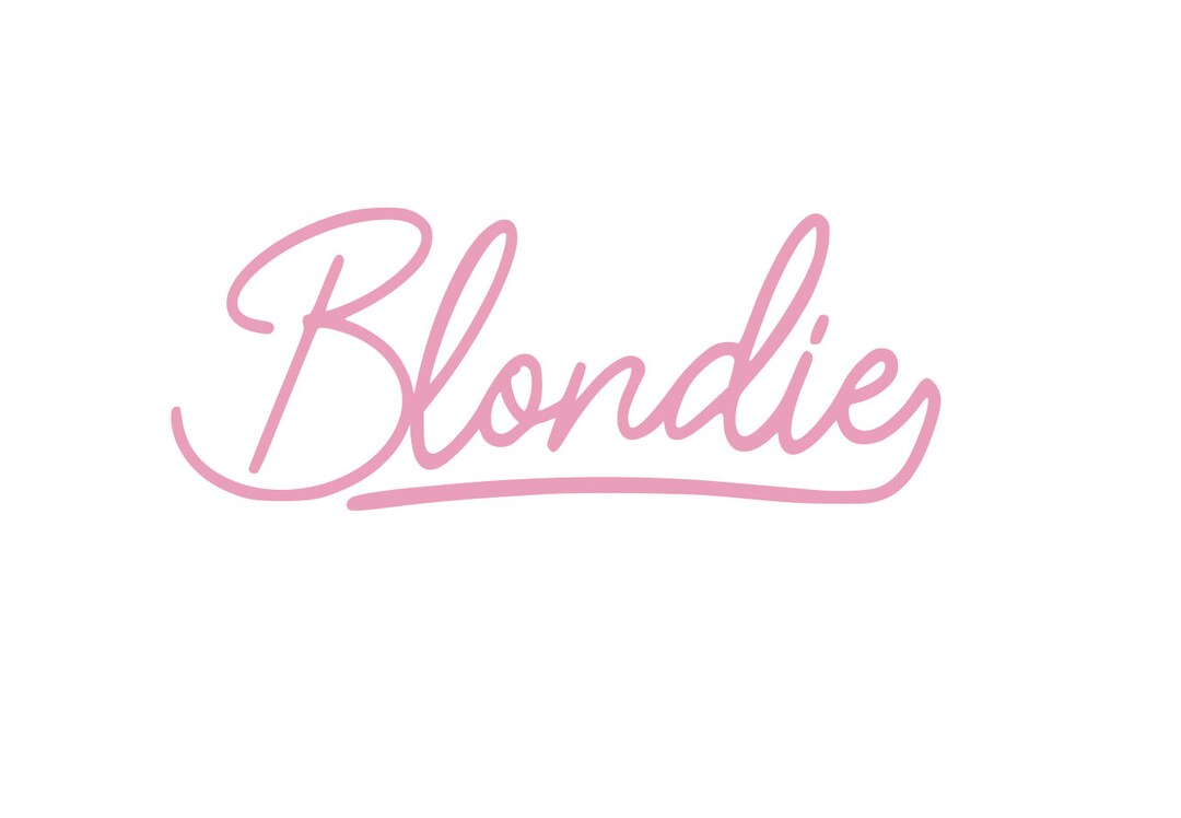 Blondie | Digital File | Blondie Png | Blondie Svg - Etsy