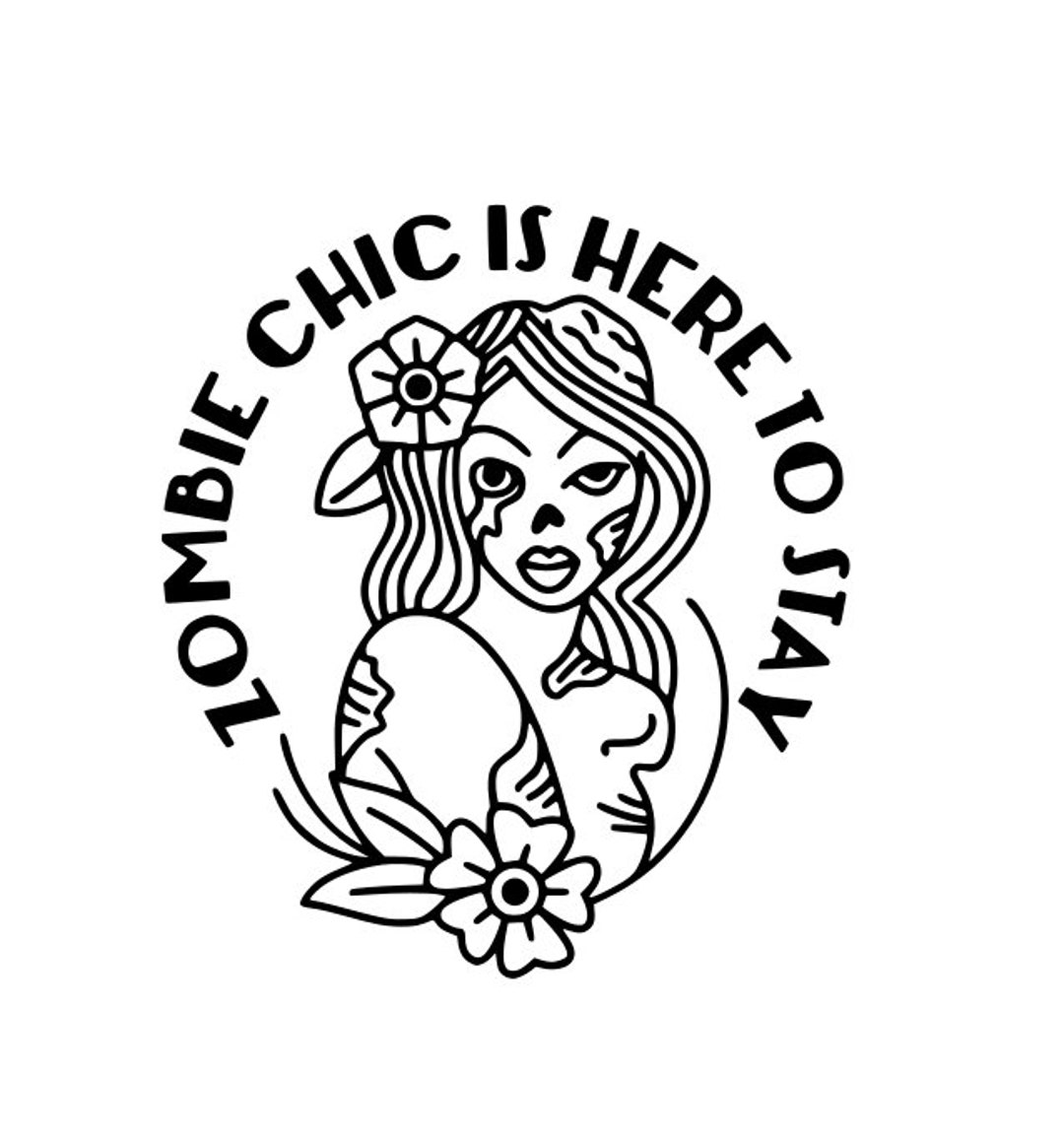 Zombie Chic is Here to Stay | Png and Svg | Skull Png Svg - Etsy