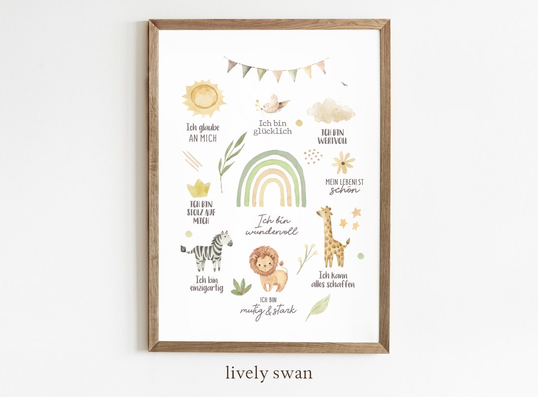 Affirmation Poster | Safari | Affirmations for Children | Positive ...