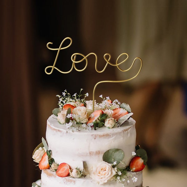 Love Cake Topper - Etsy