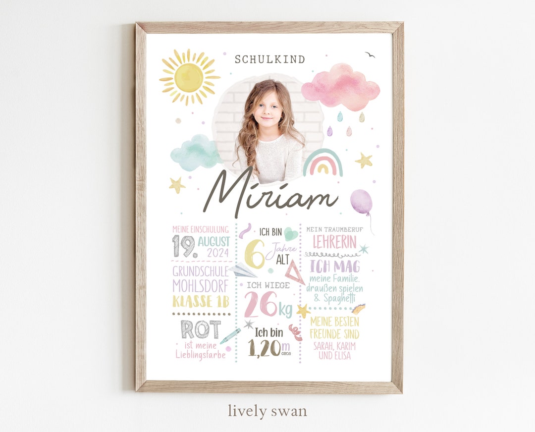 Milestone Board for School Enrollment With Photo, School Enrollment ...