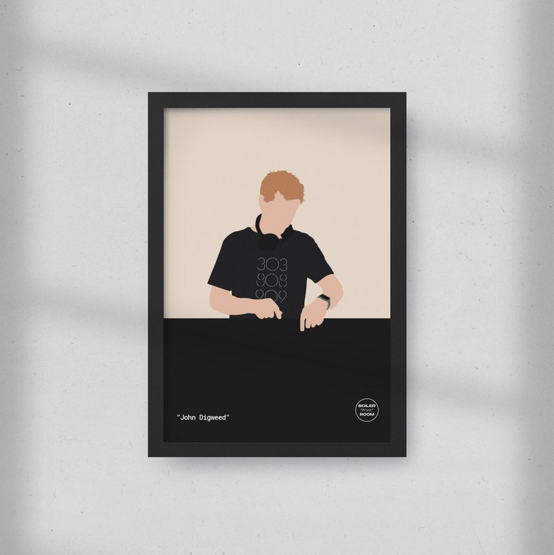 Digweed by Boiler Print Room | Minimal Print | Gift for Music Lovers ...