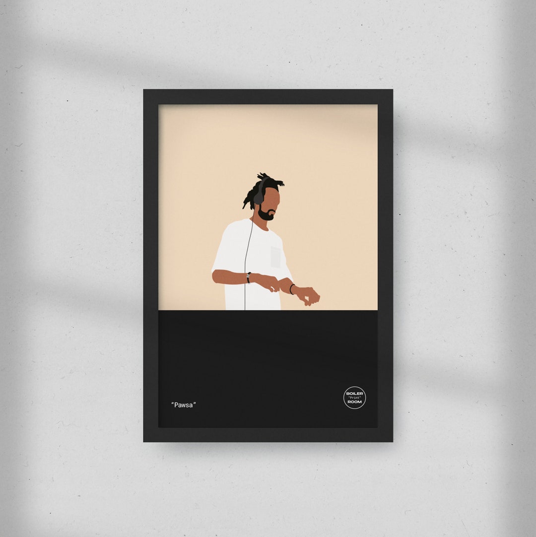 PAWSA by Boiler Print Room | Minimal Print | Gift for Music Lovers ...