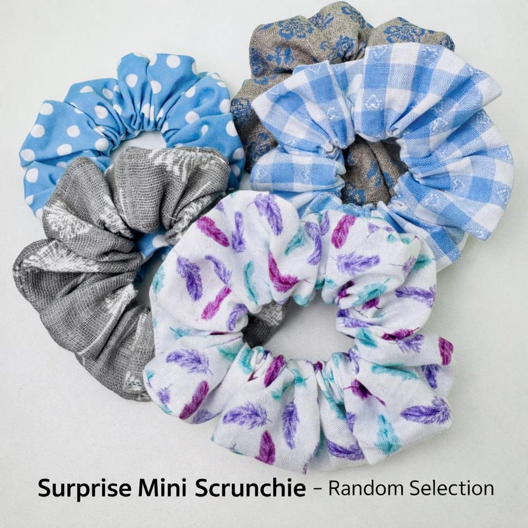 Surprise Mini Scrunchie | Surprise Fabric Hair Tie | Small Scrunchie ...