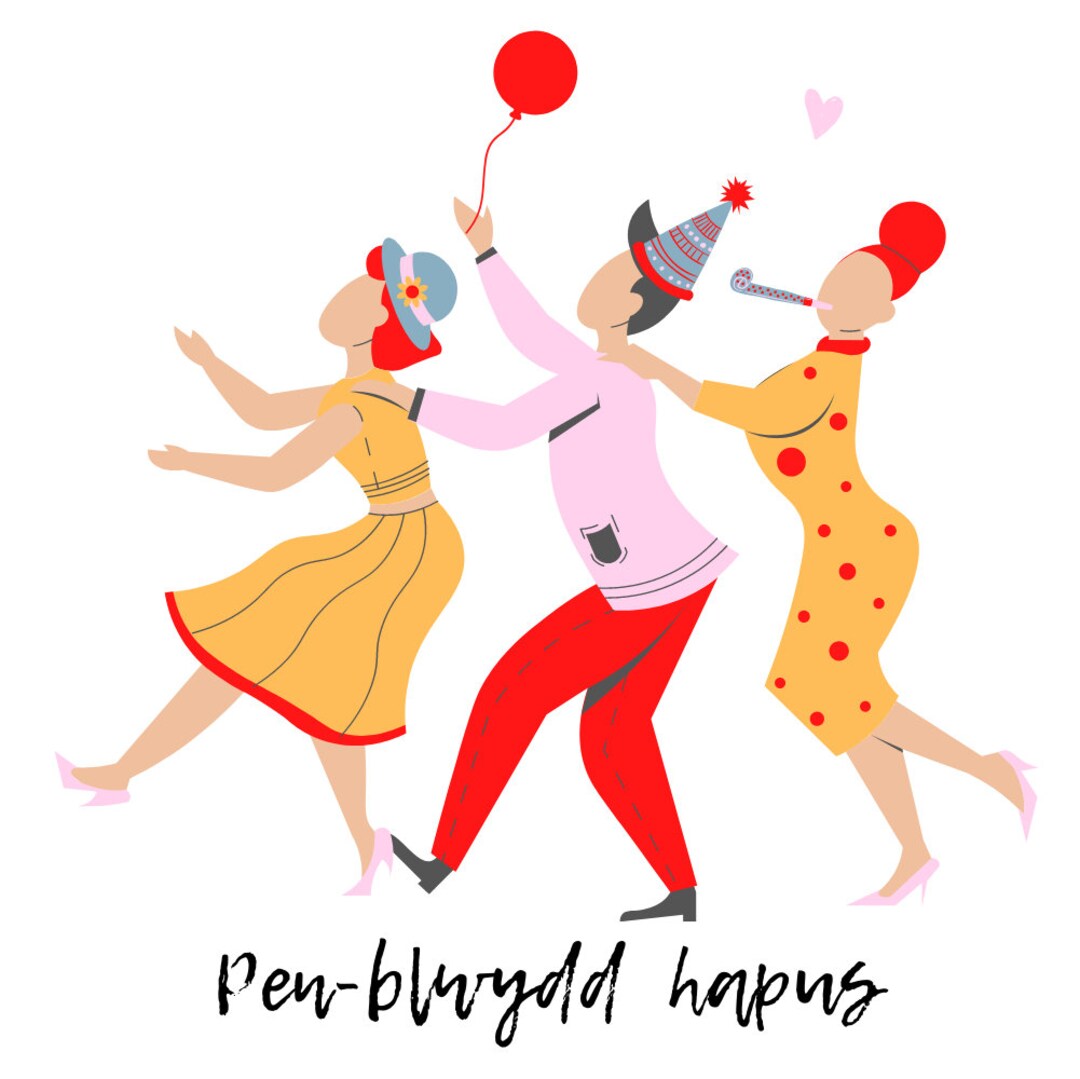 Pen-blwydd Hapus . Happy Birthday - Etsy UK