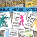 Sports Themed Bible Verse Notes for Kids: Athlete Lunchbox Cards ...