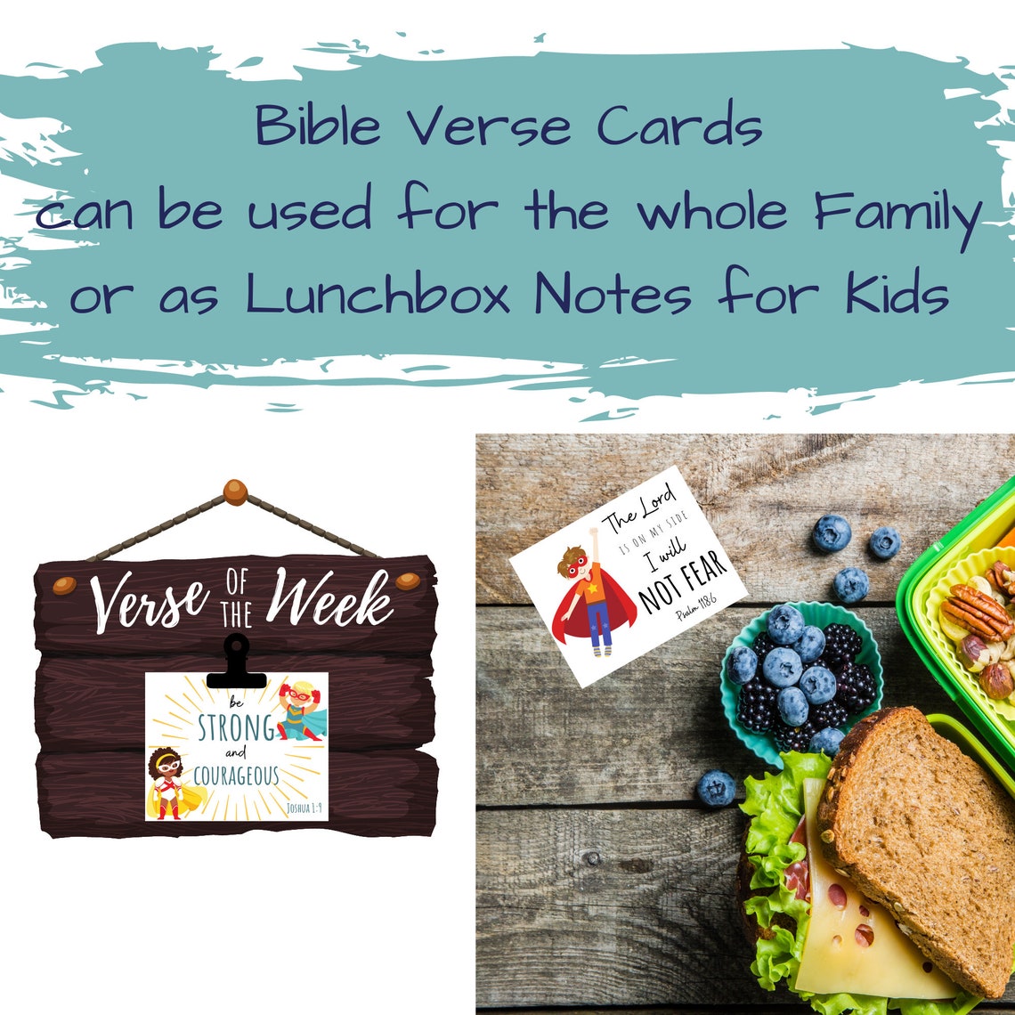 Superhero Bible Verse Notes for Girls | Lunchbox Notes, Encouragement ...