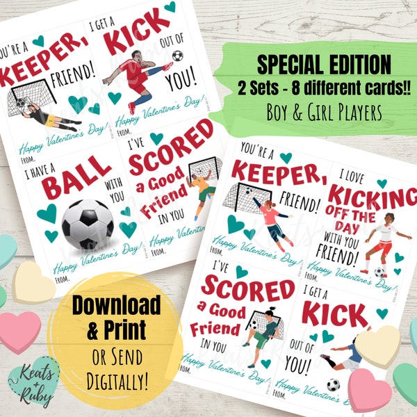 Soccer Valentine - Etsy