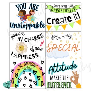 Printable Encouragement Notes for Students: Teacher Compliment Cards ...