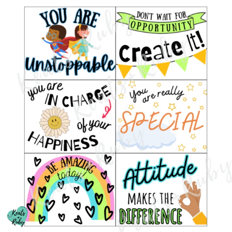 Printable Encouragement Notes for Students: Teacher Compliment Cards ...