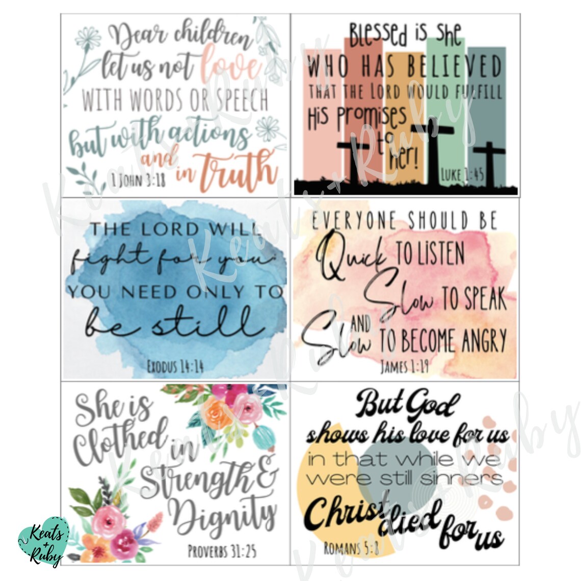 Bible Verse Notes for Teen Girls Scripture Cards - Etsy