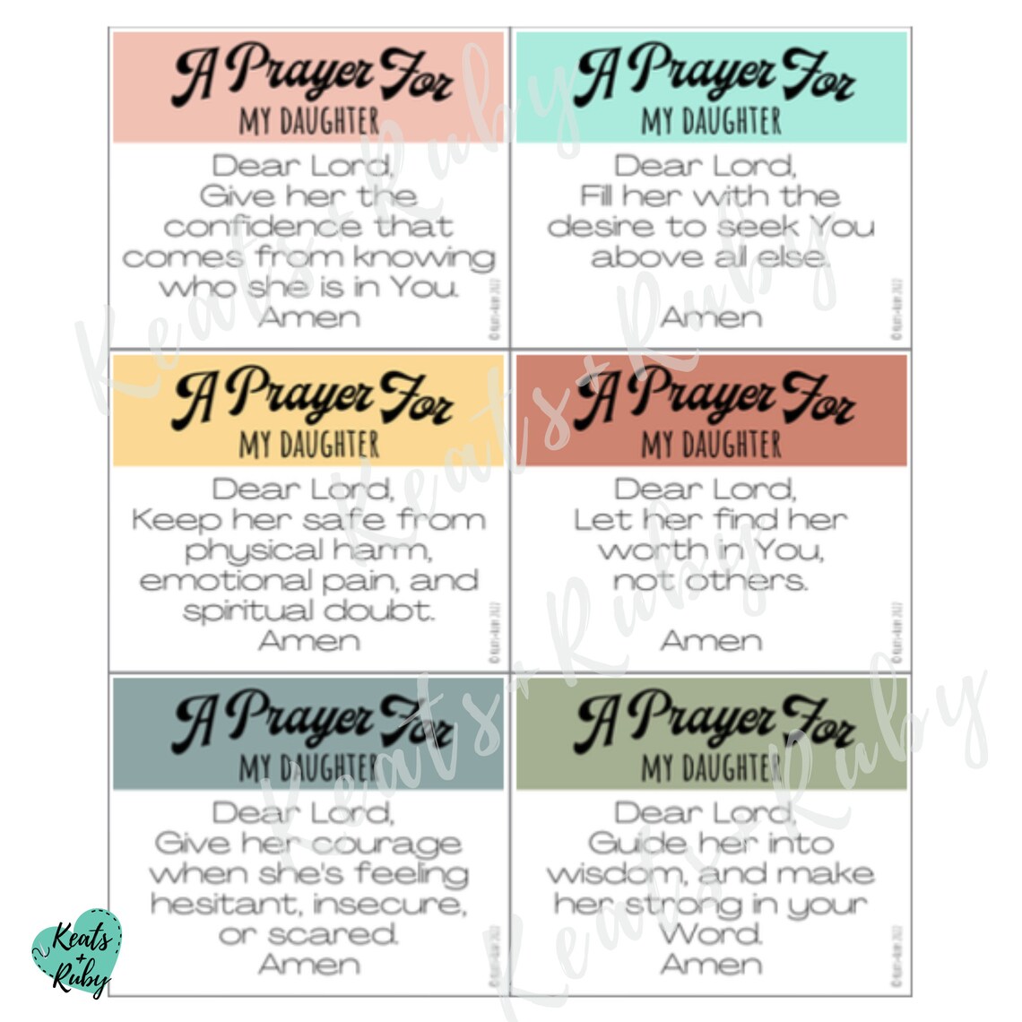Teen Girl Bible Verse Notes: Scripture Encouragement Cards (printable ...