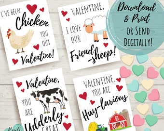 Sheep Valentine Cards - Etsy