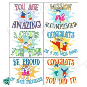 Printable Encouragement Notes for Students: Teacher Compliment Cards ...
