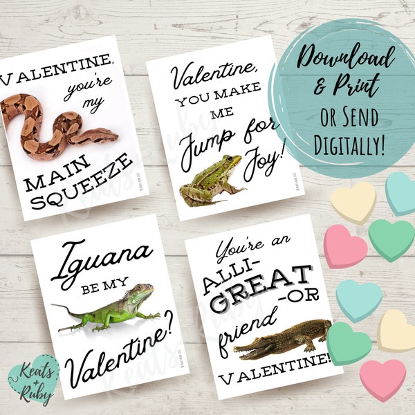 Frog Valentine Card - Etsy