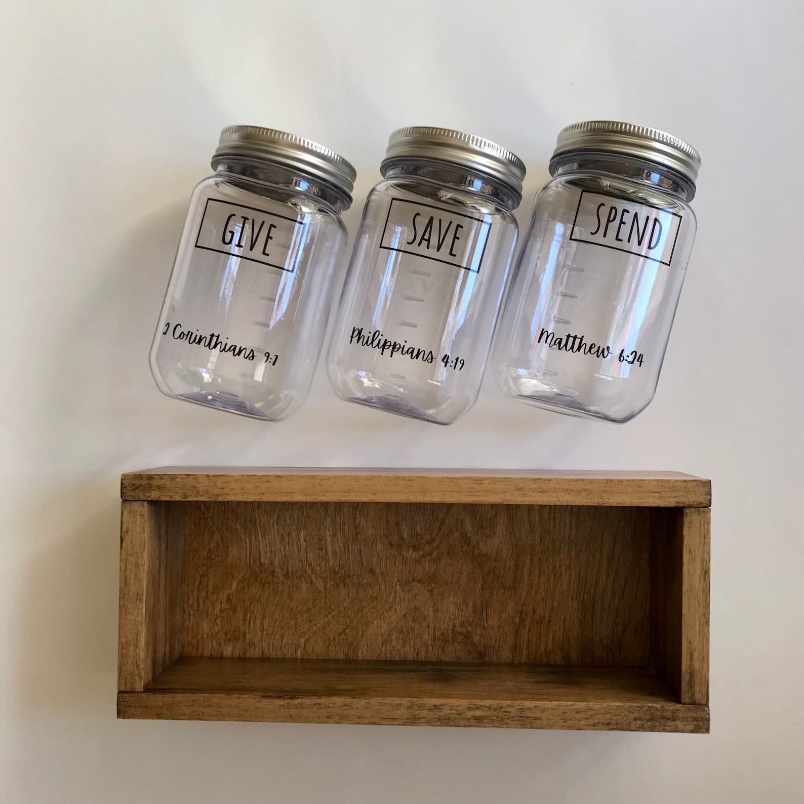 Personalized Give Save Spend Bank With Bible Verses About | Etsy