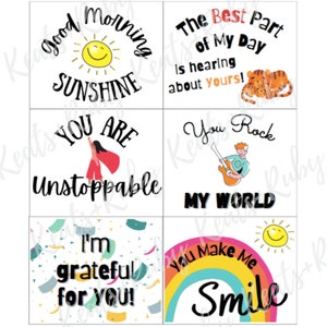 PRINTABLE Notes for Kids - Words of Encouragement Cards | Lunchbox ...