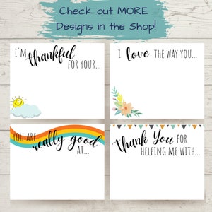 PRINTABLE Notes for Kids Write-in Encouragement Cards Lunchbox Notes ...