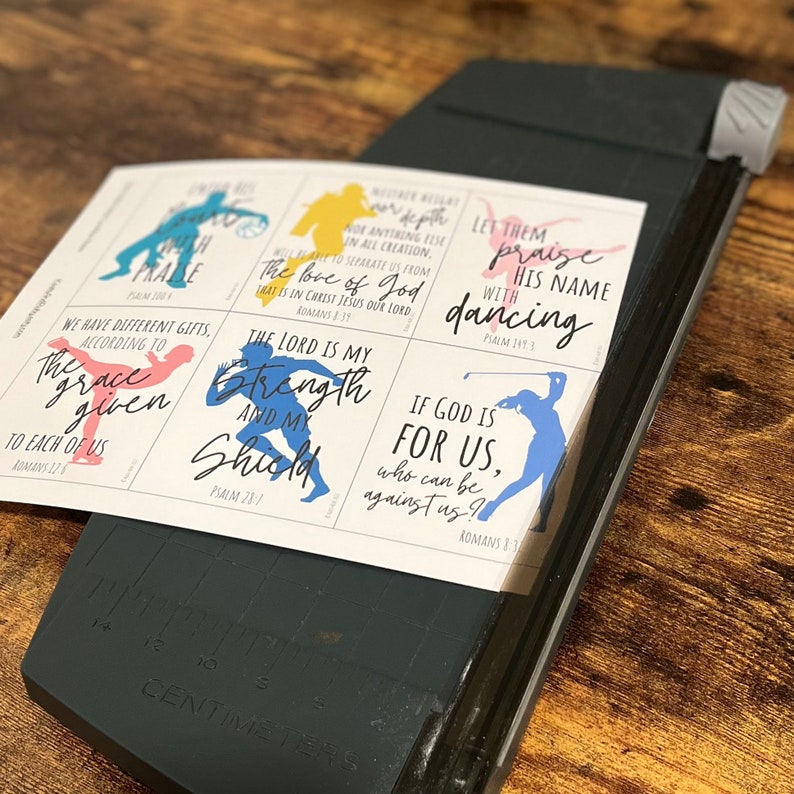 Sports Themed Bible Verse Notes for Kids Christian Scripture - Etsy