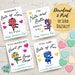 Robot Valentine's Day Cards for Kids Bots of Fun, Bots of Love Robot ...