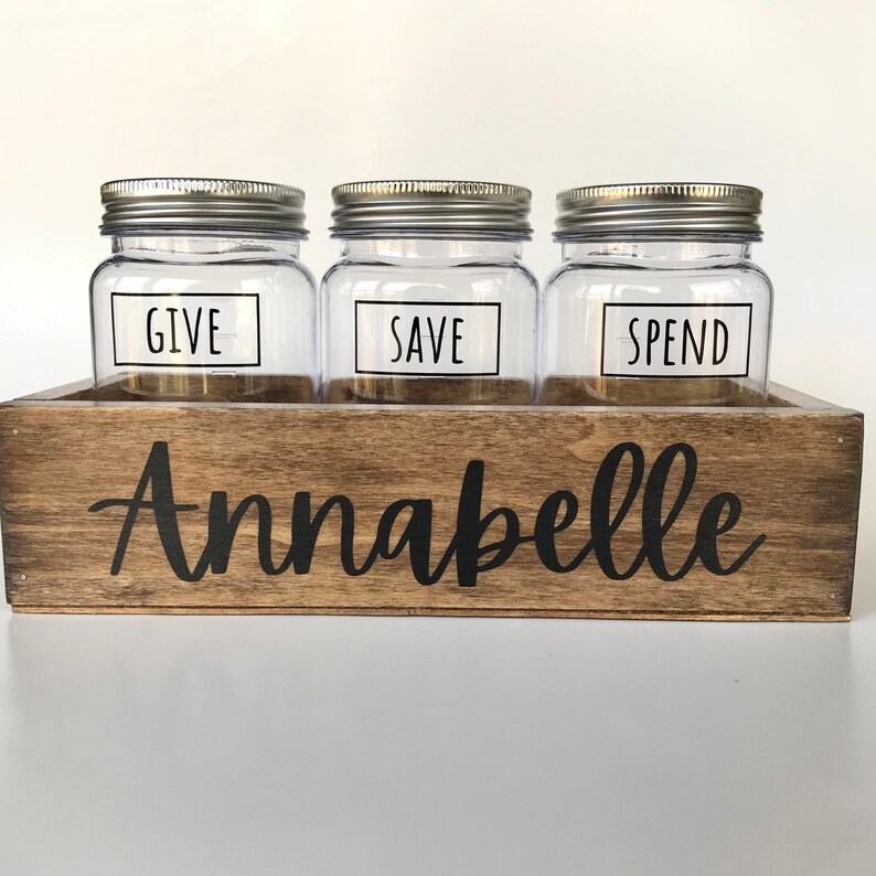 Personalized Give Save Spend Bank With Bible Verses About | Etsy