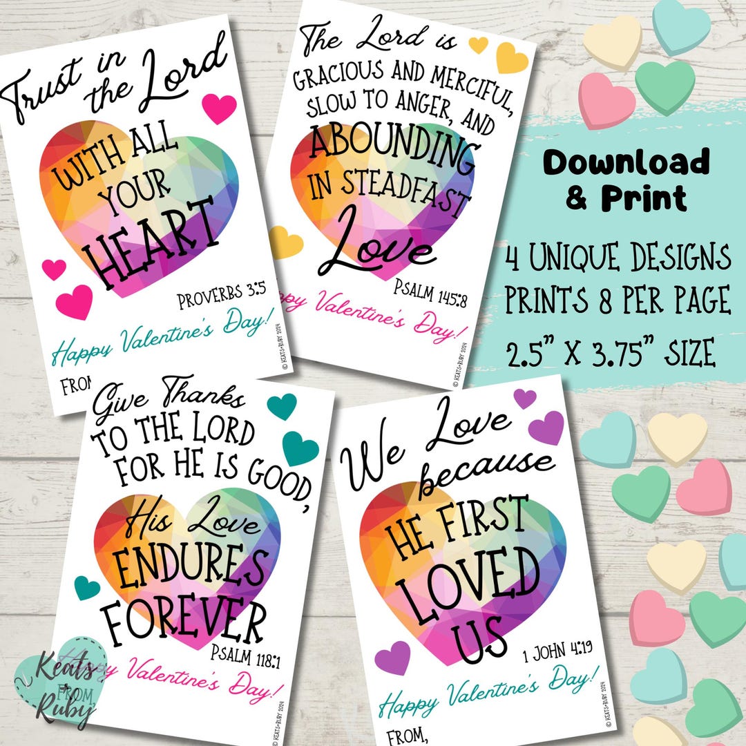 Christian Valentine's Day Cards | Heart Bible Verse Valentines ...