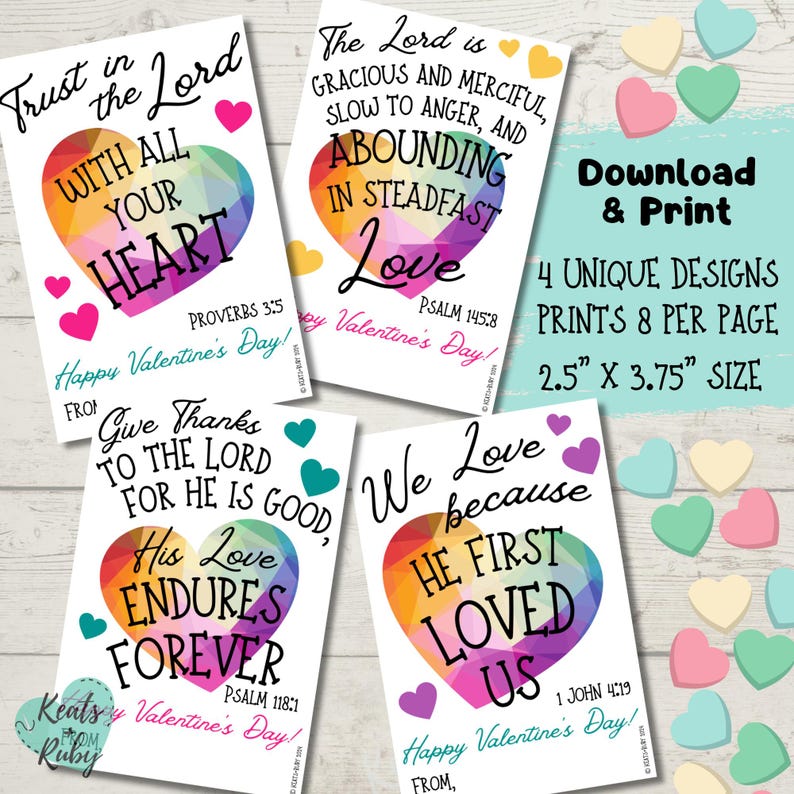 Christian Valentine's Day Cards | Heart Bible Verse Valentines ...