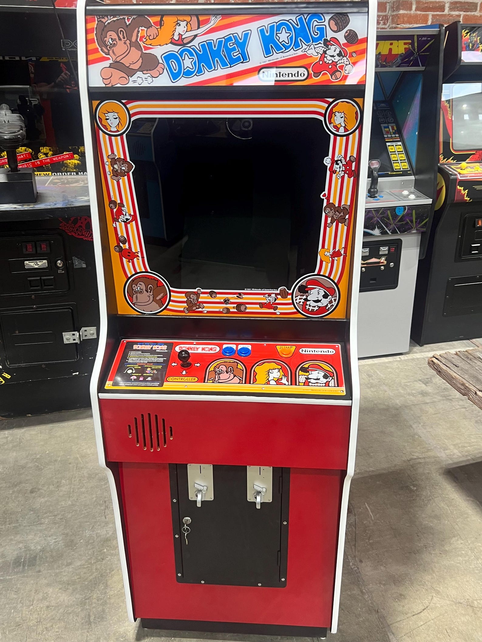 Rare Red Donkey Kong Restored Arcade Machine Very Hard to Find Variant ...