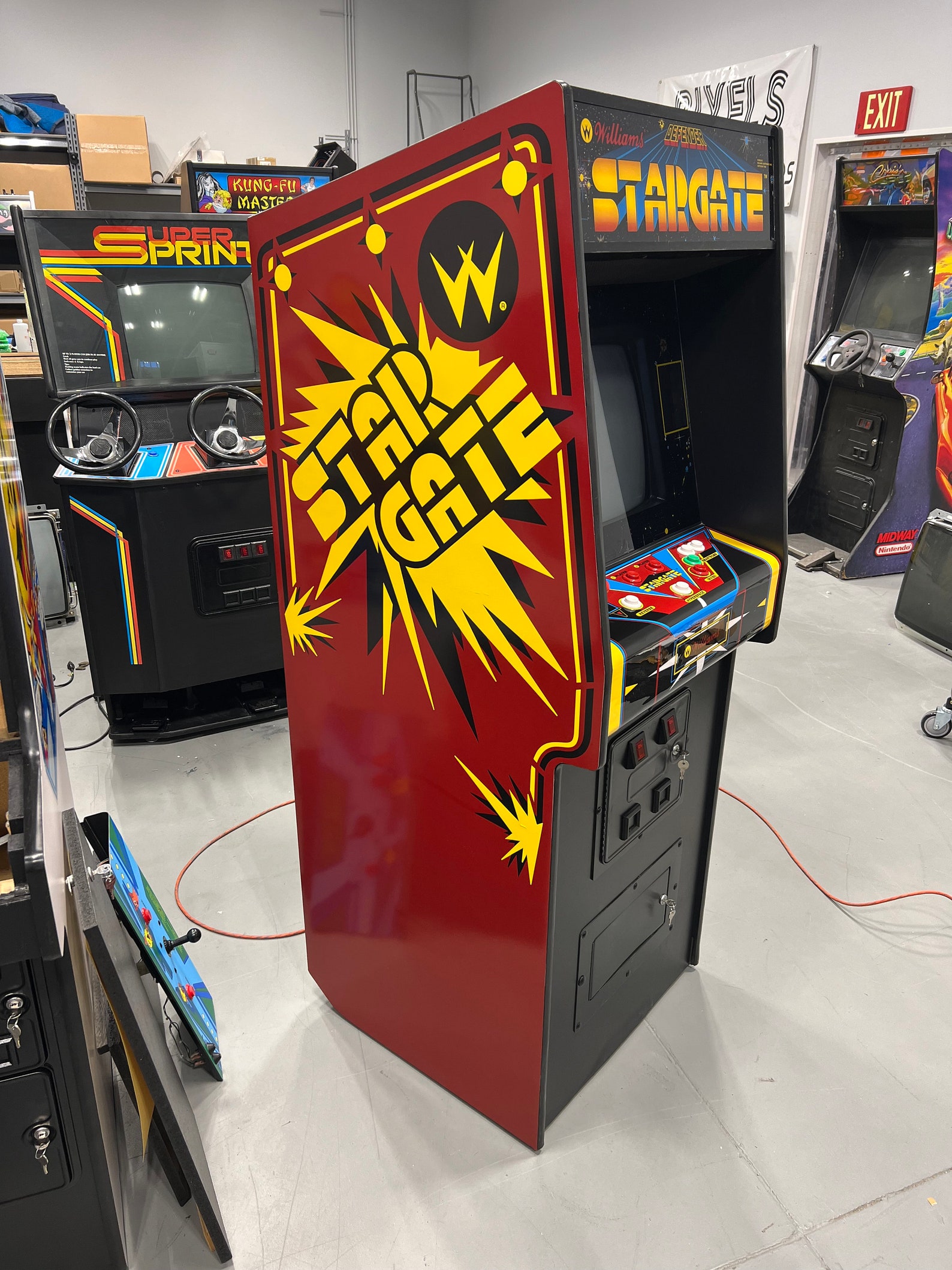 Williams Defender Stargate Arcade Machine Restored and Amazing Ships ...