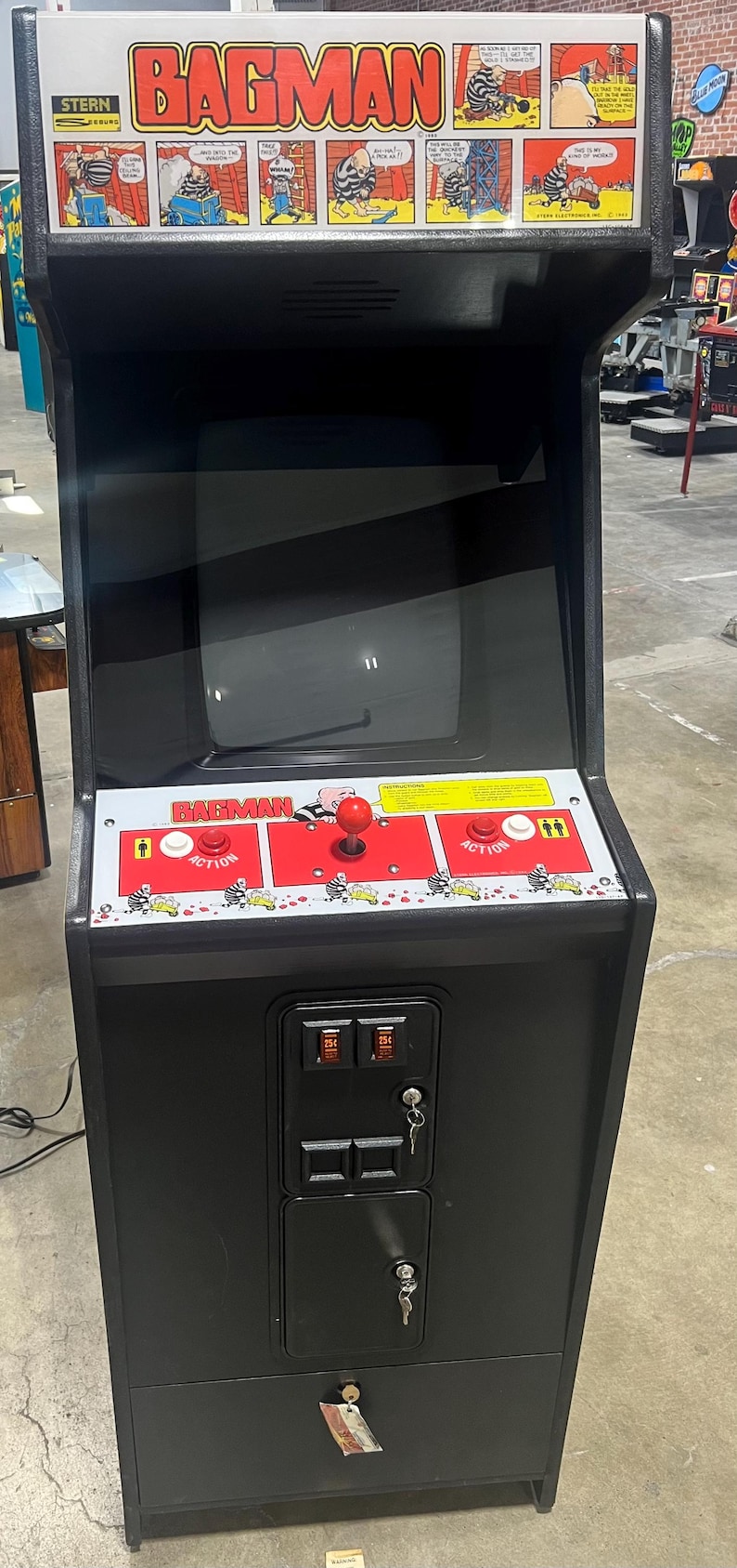 Extremely Rare Stern Bag Man Arcade Game Ready to Ship - Etsy