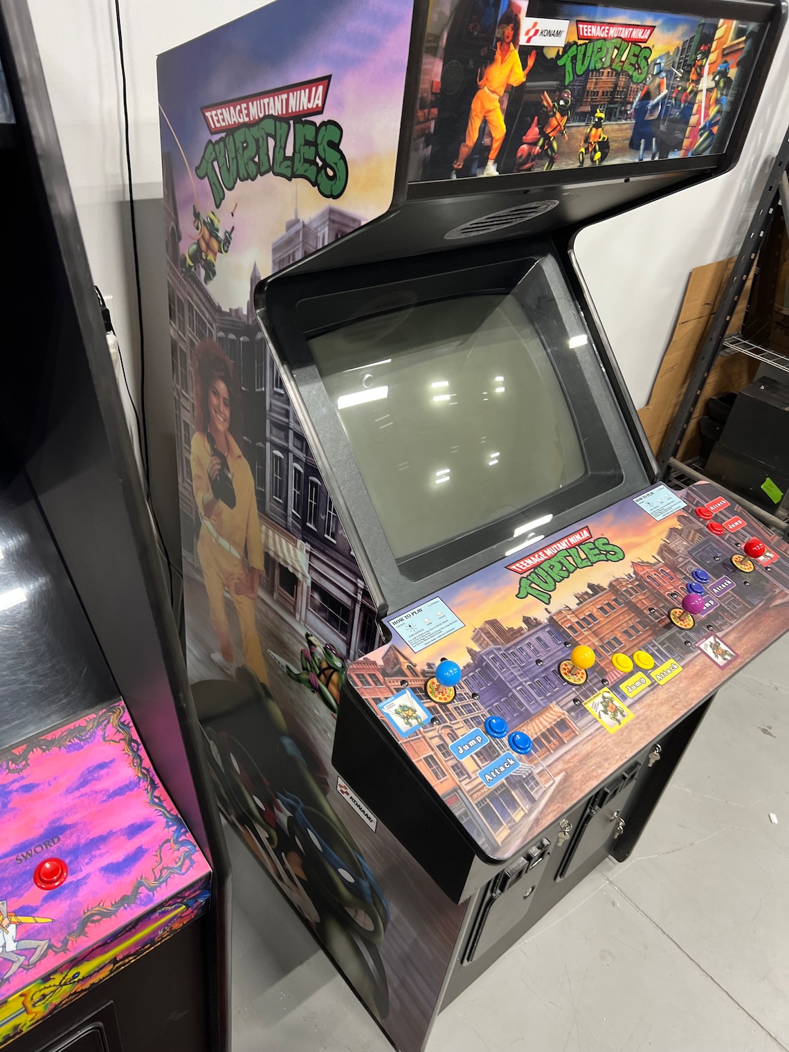 Original Classic Restored 1989 Konami TMNT Teenage Mutant Ninja Turtles ...