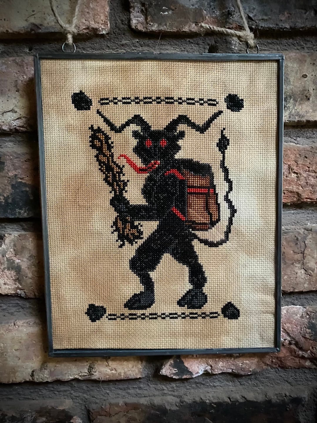 Herr Krampus Cross Pattern PDF, Christmas Cross Stitch, Traditional ...
