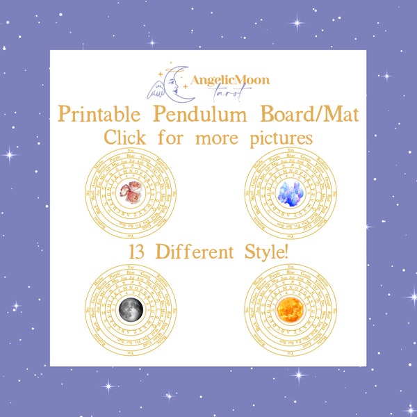 Pendulum Board Printable - Etsy