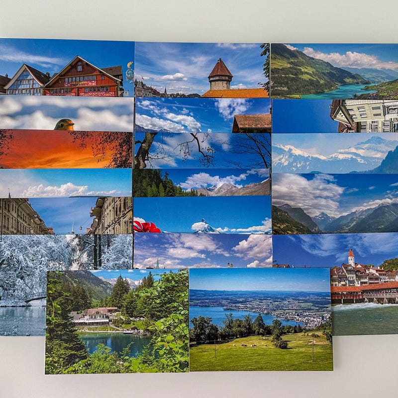 Swiss Postcard - Etsy