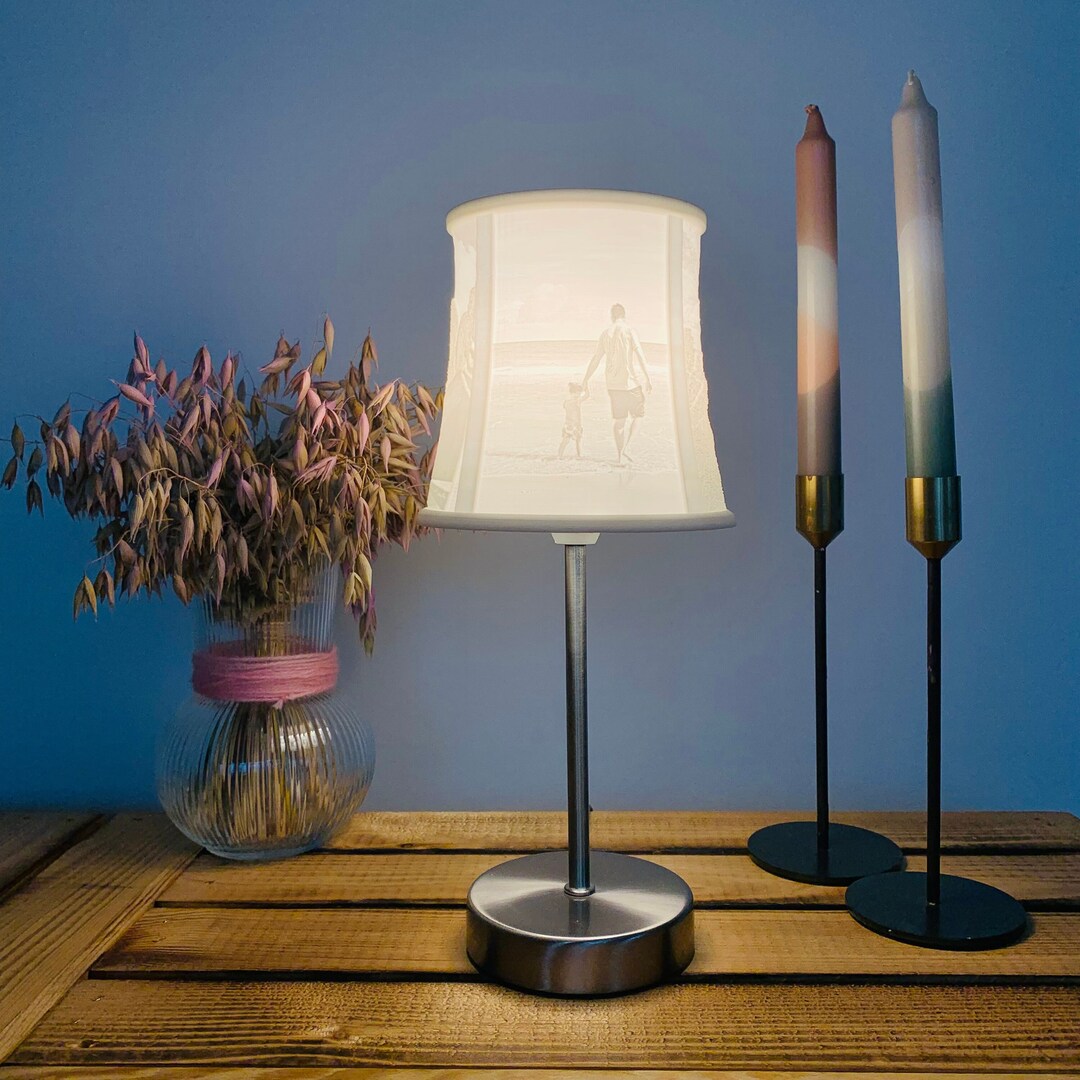 3D Photo Lamp Personalized With Your Own Pictures: Trio - Etsy